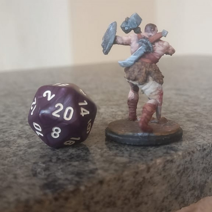 3D Printable Borus The Barbarian by Tenda Orc Studio