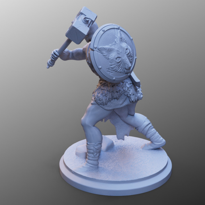 3D Printable Borus The Barbarian by Tenda Orc Studio
