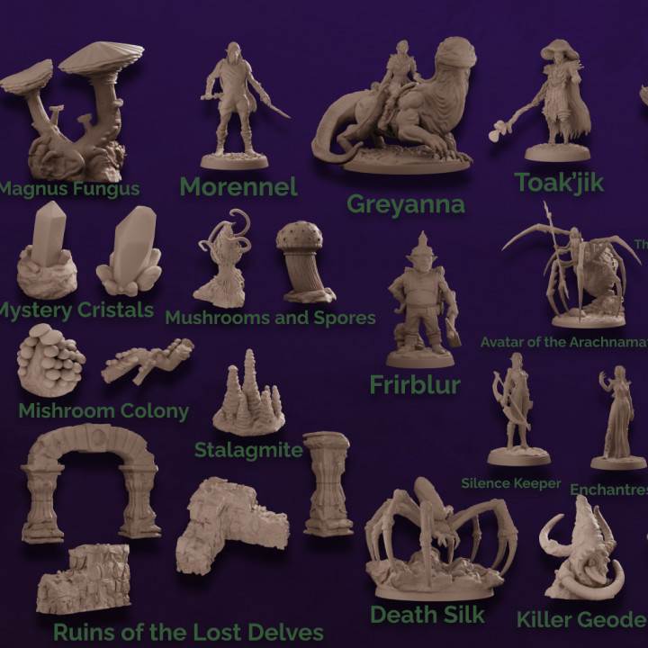 3D Printable Lands Bellow - Full Pack by Artificers_Mini