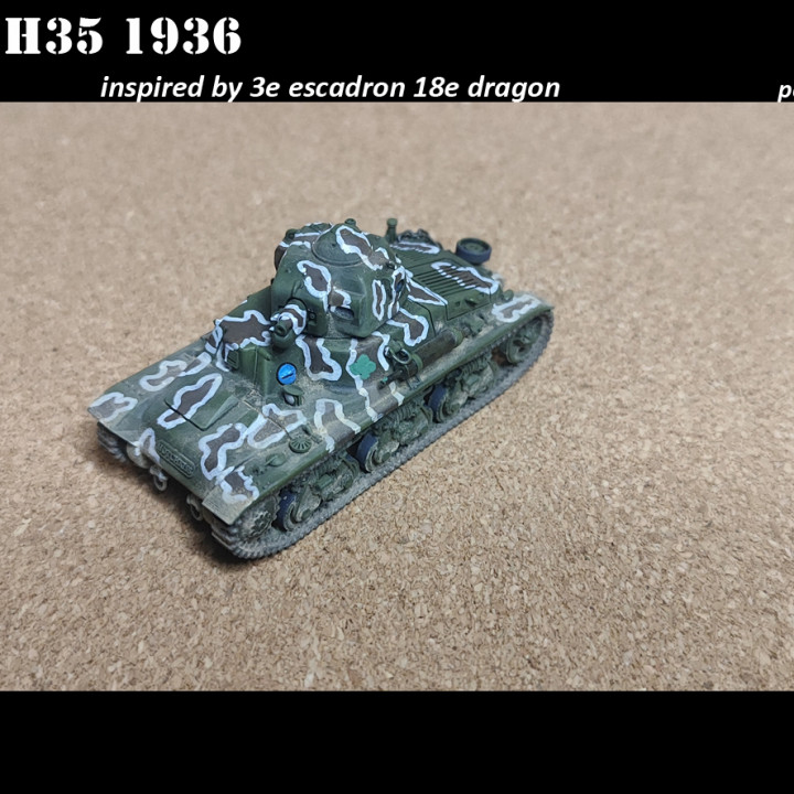 3D Printable Hotchkiss H35, 3 possible variants by Counlane Models