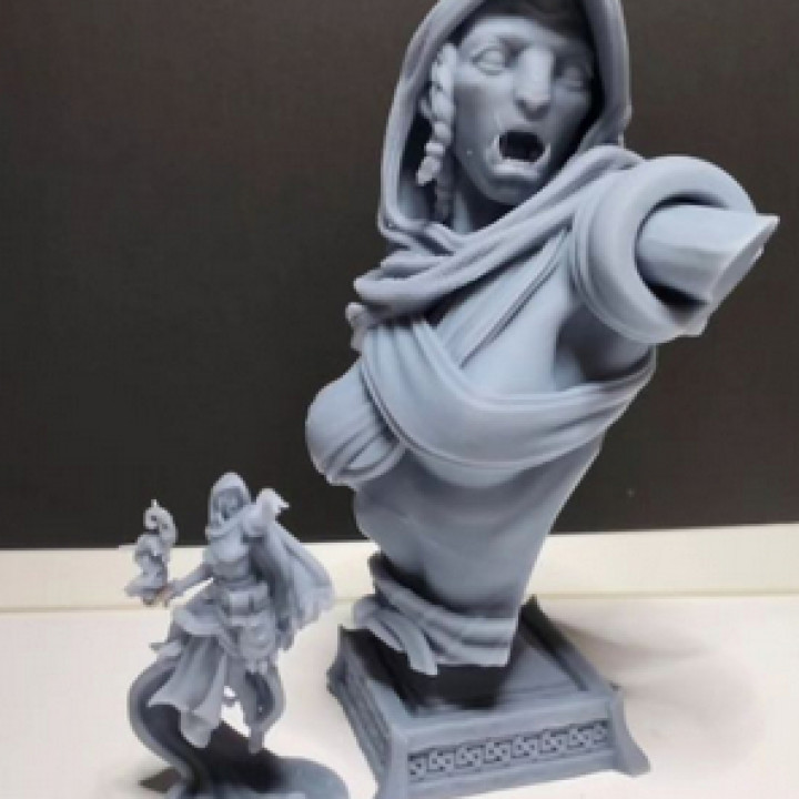 3D Print of Bust - Dagger-Dancer Psychic by KymMareeAU