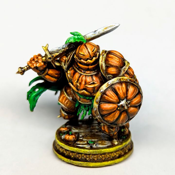 3D Print of Pumpkin Knight by seanpatchen
