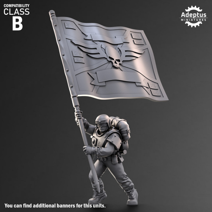 3D Printable Command Squad. Warden Regiment. Imperial Guard by Adeptus ...