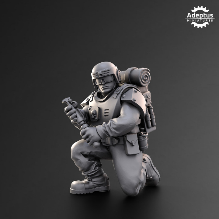 3D Printable Command Squad. Warden Regiment. Imperial Guard by Adeptus ...