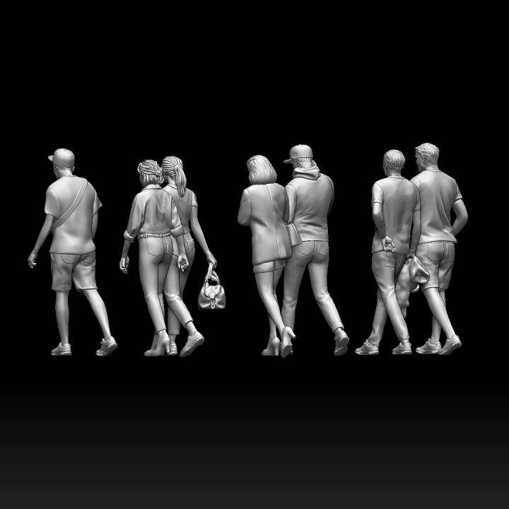 3D Printable young people by Dmitry Tishchenkov