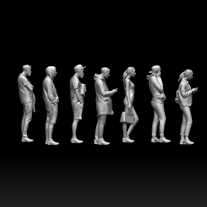 3D Printable young people by Dmitry Tishchenkov