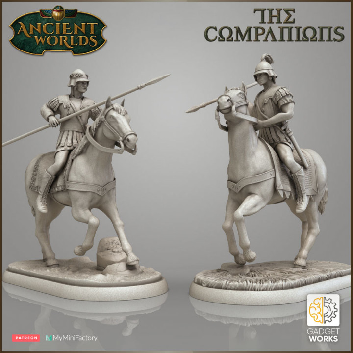 3D Printable Macedonian Companion Cavalry with Boeotian Helmets by ...