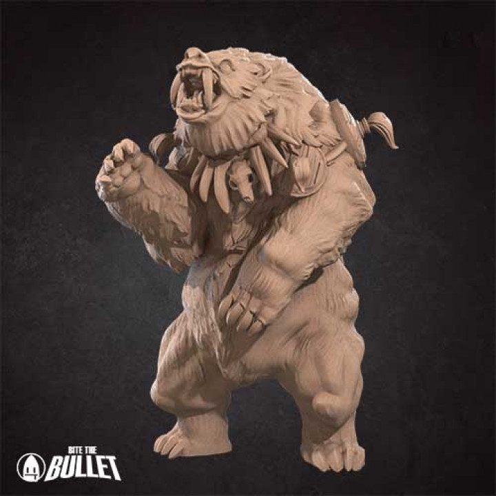 3D Printable Orc Ranger (+Bear) by Bite the Bullet