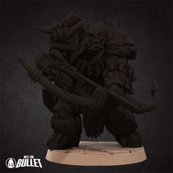 3D Printable Orc Ranger (+Bear) by Bite the Bullet