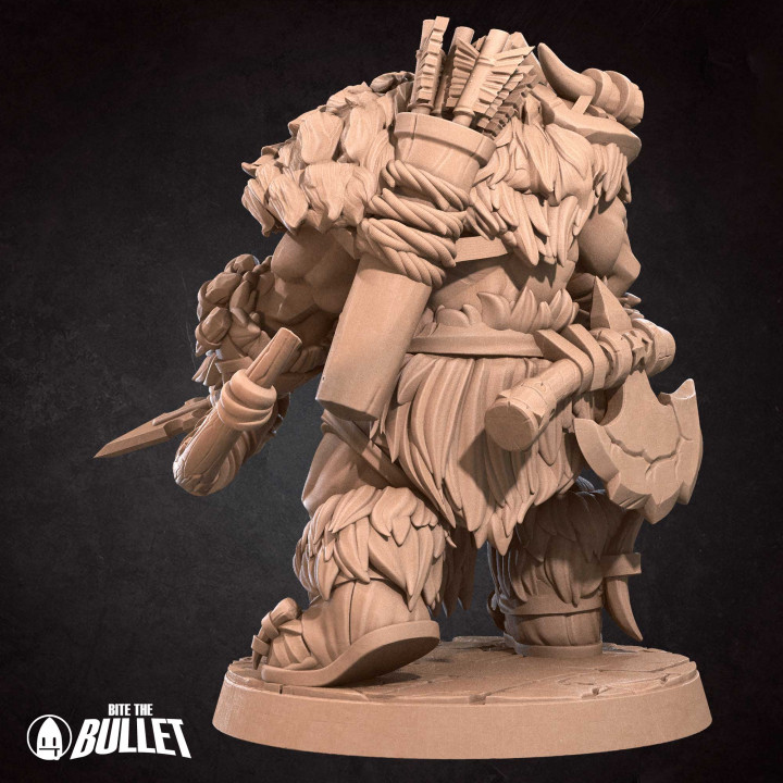 3D Printable Orc Ranger (+Bear) by Bite the Bullet