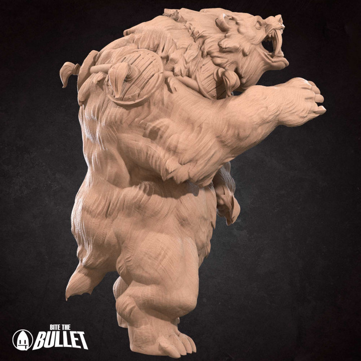 3D Printable Orc Ranger (+Bear) by Bite the Bullet