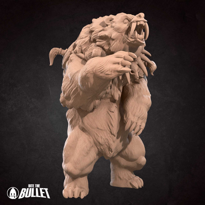 3D Printable Orc Ranger (+Bear) by Bite the Bullet