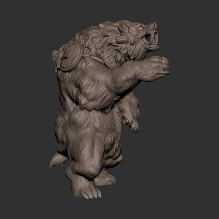 3D Printable Orc Ranger (+Bear) by Bite the Bullet