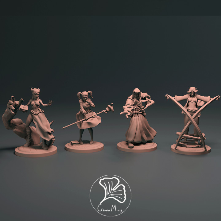 3D Printable Mages bundle by Ginko Minis