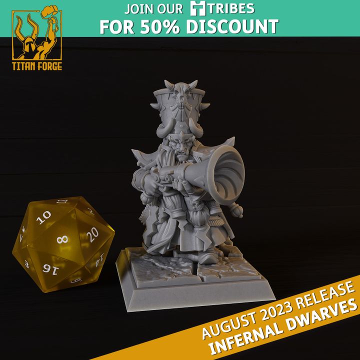 3D Printable Infernal Warriors - Infernal Dwarves - Titan Forge ...