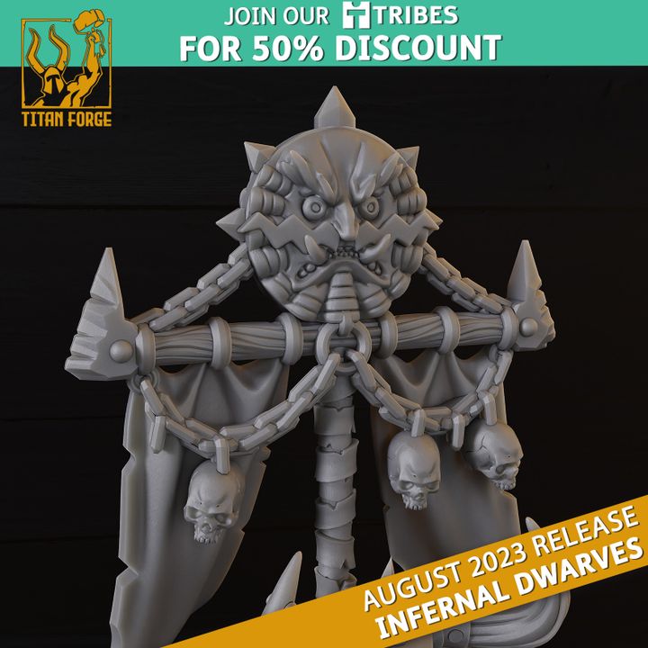 3D Printable Overlord - Infernal Dwarves - Titan Forge Miniatures ...