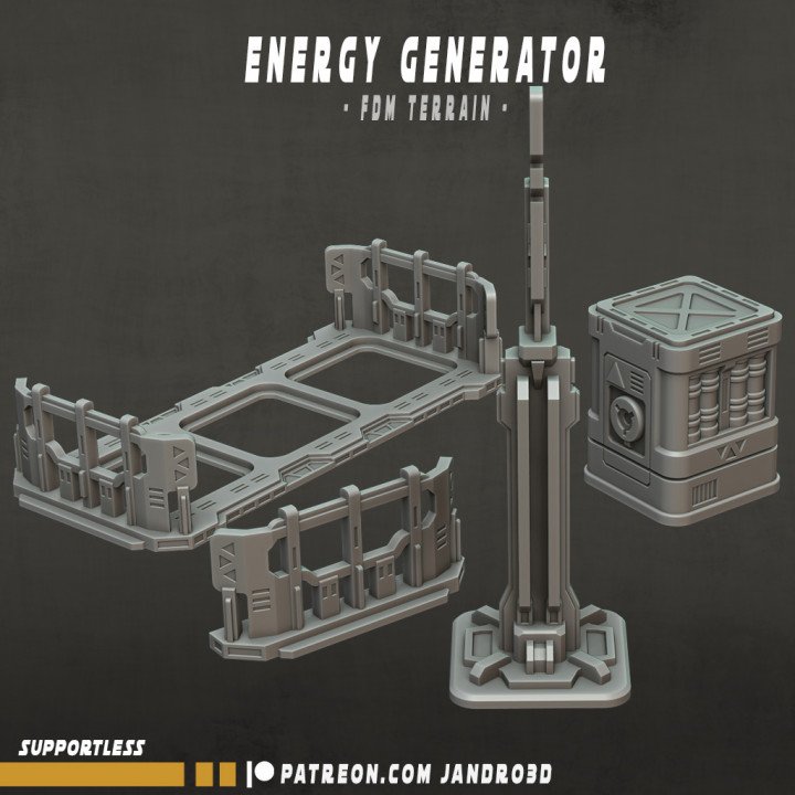 3D Printable Energy Generator by Jandro Marquez