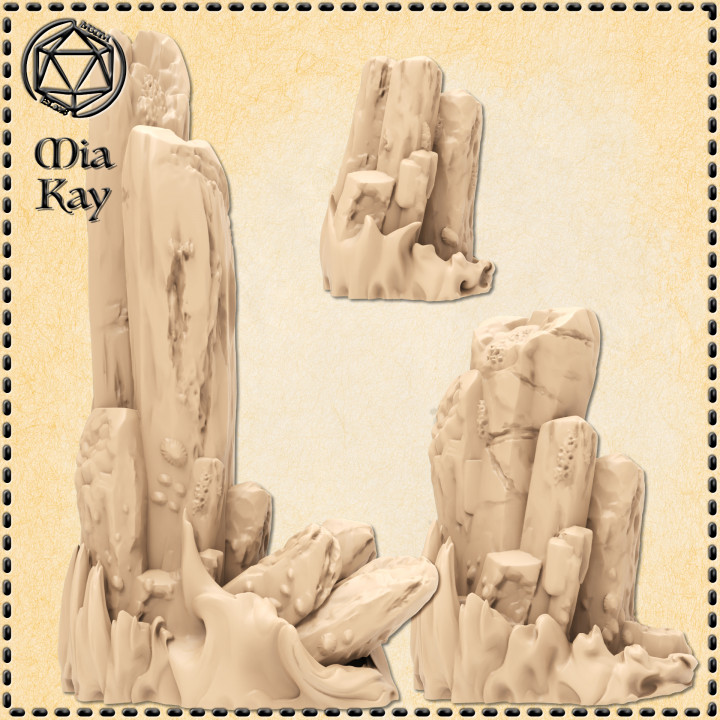 3D Printable Ocean Rocks by M3DM