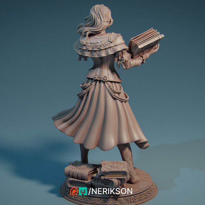3D Printable Orinthia The Magical Librarian STANDALONE [presupported ...