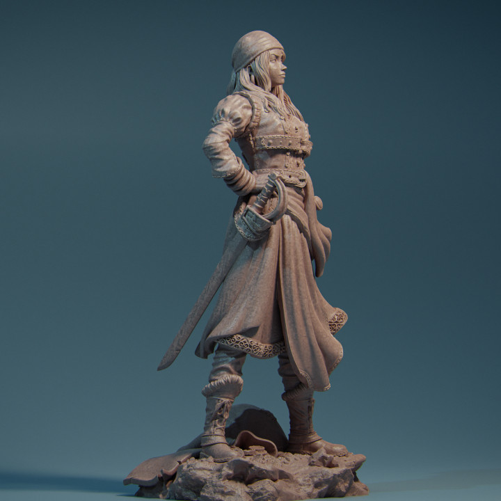3D Printable Robber Girl [presupported] by Nerikson