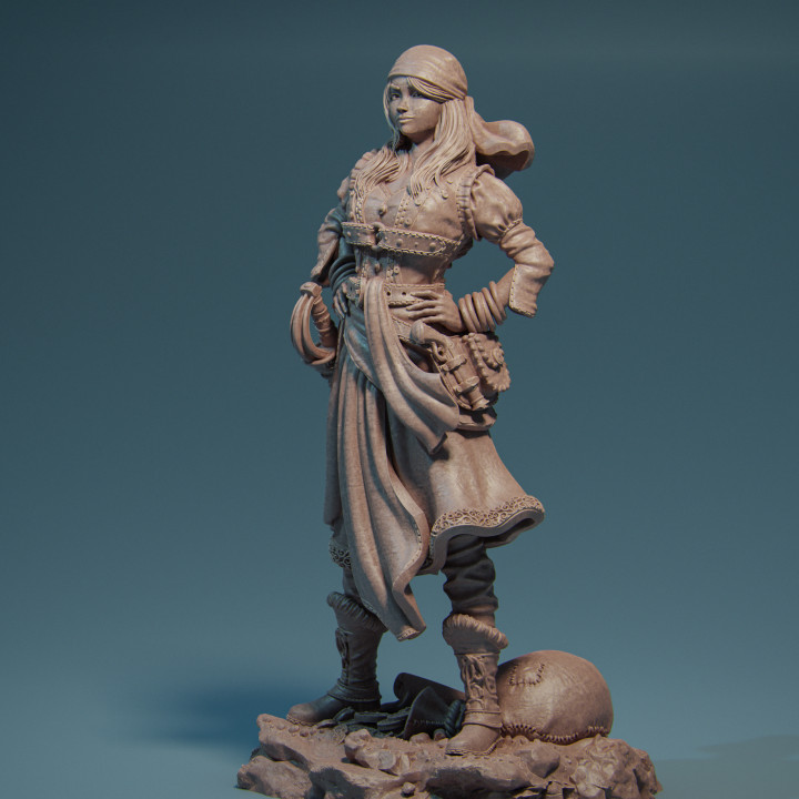 3D Printable Robber Girl [presupported] by Nerikson