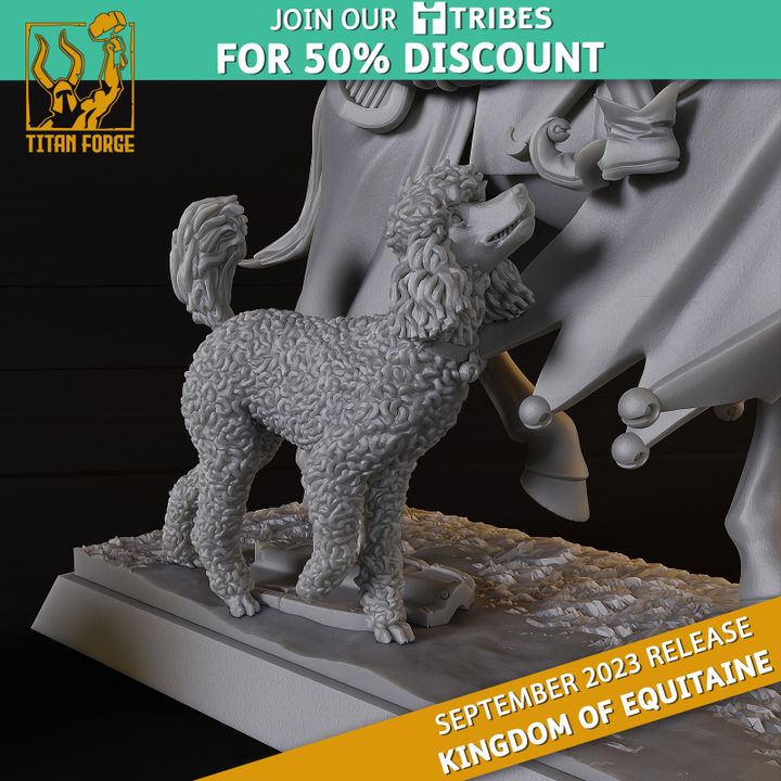 3D Printable Minstrel - Kingdom of Equitaine - Titan Forge Miniatures ...