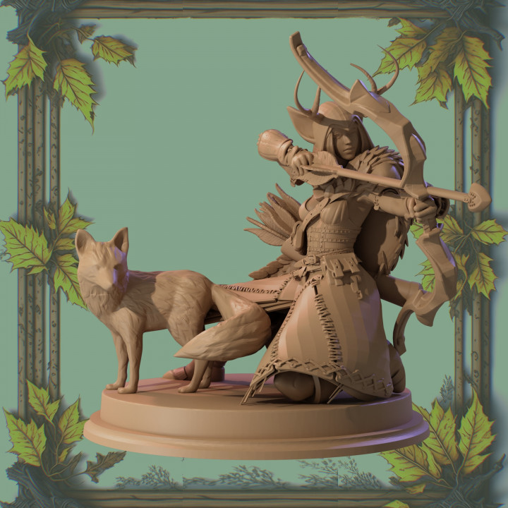 3D Printable ARCHER ELVE by BROKEN SWORD MINIATURES