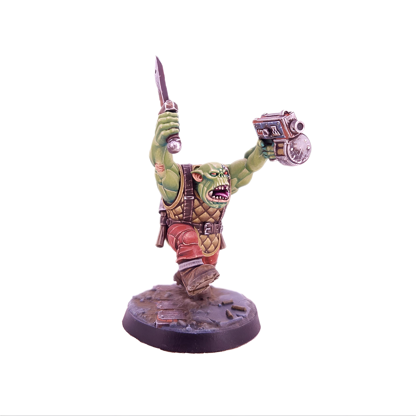 3D Printable Space Orc Crazy Boy by Hardcore Miniatures
