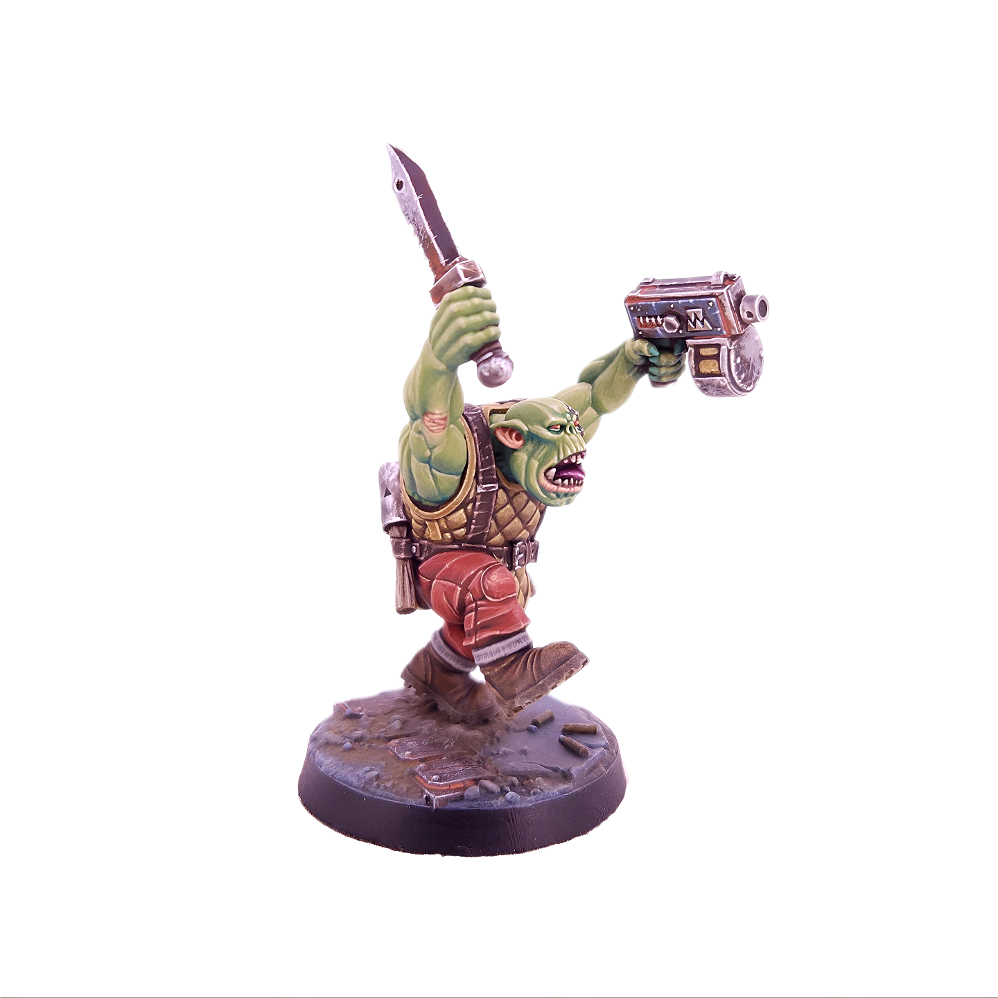 3D Printable Space Orc Crazy Boy by Hardcore Miniatures