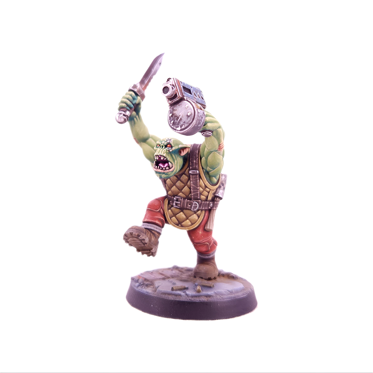 3D Printable Space Orc Crazy Boy by Hardcore Miniatures