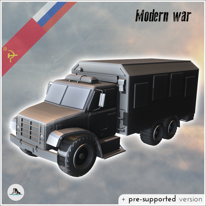 3D Printable Russian Soviet military transport vehicle (3) - Soviet ...