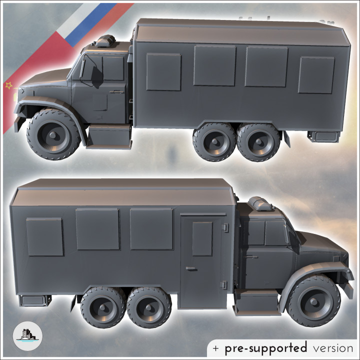 3D Printable Russian Soviet military transport vehicle (3) - Soviet ...
