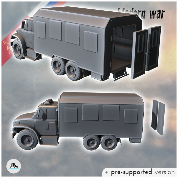 3D Printable Russian Soviet military transport vehicle (3) - Soviet ...
