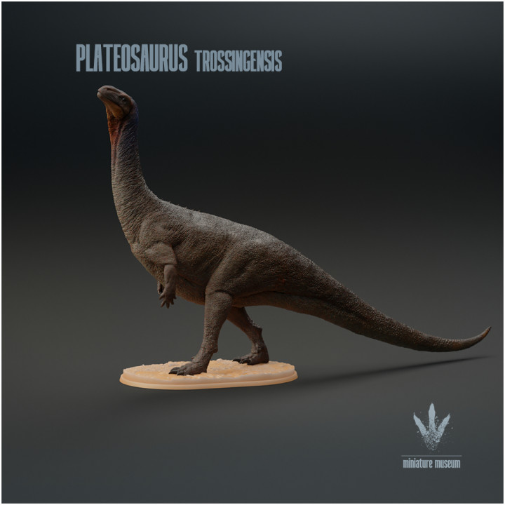 3D Printable Plateosaurus trossingensis : Standing by Miniature Museum
