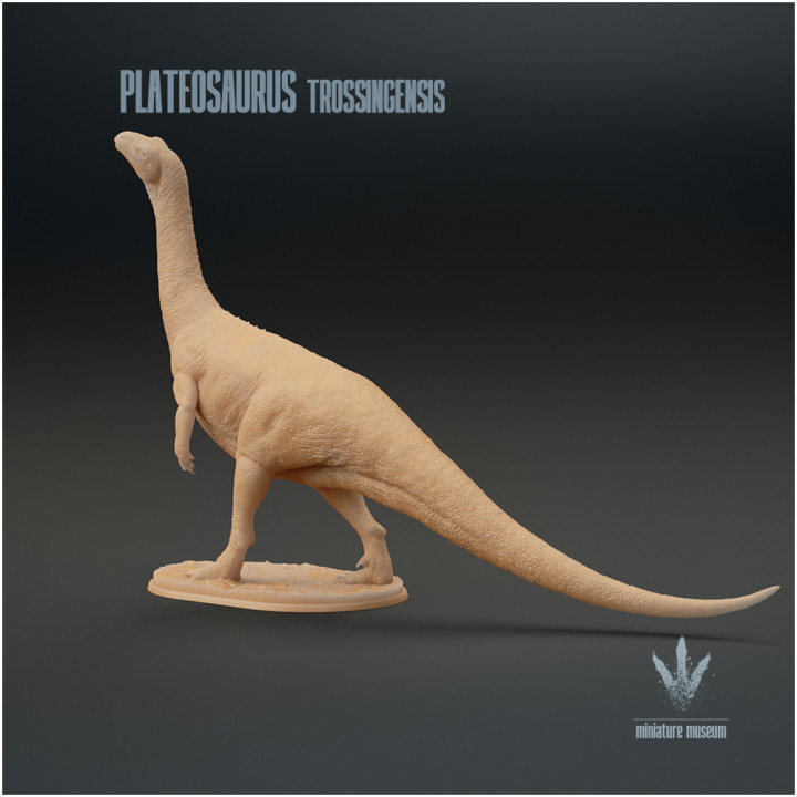 3D Printable Plateosaurus trossingensis : Standing by Miniature Museum