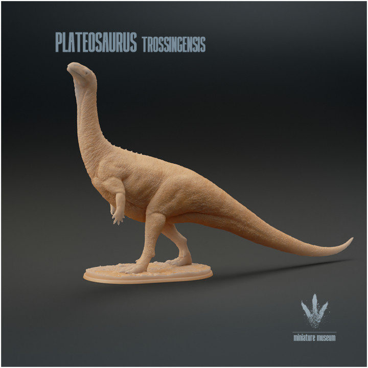 3D Printable Plateosaurus trossingensis : Standing by Miniature Museum