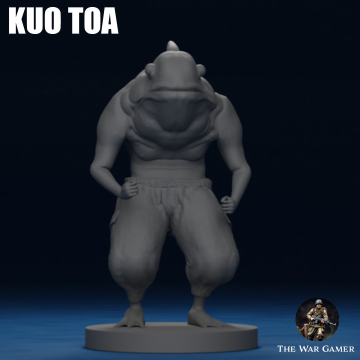 3D Printable Kuo Toa by The WarGamer