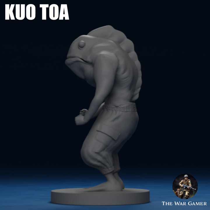 3D Printable Kuo Toa by The WarGamer