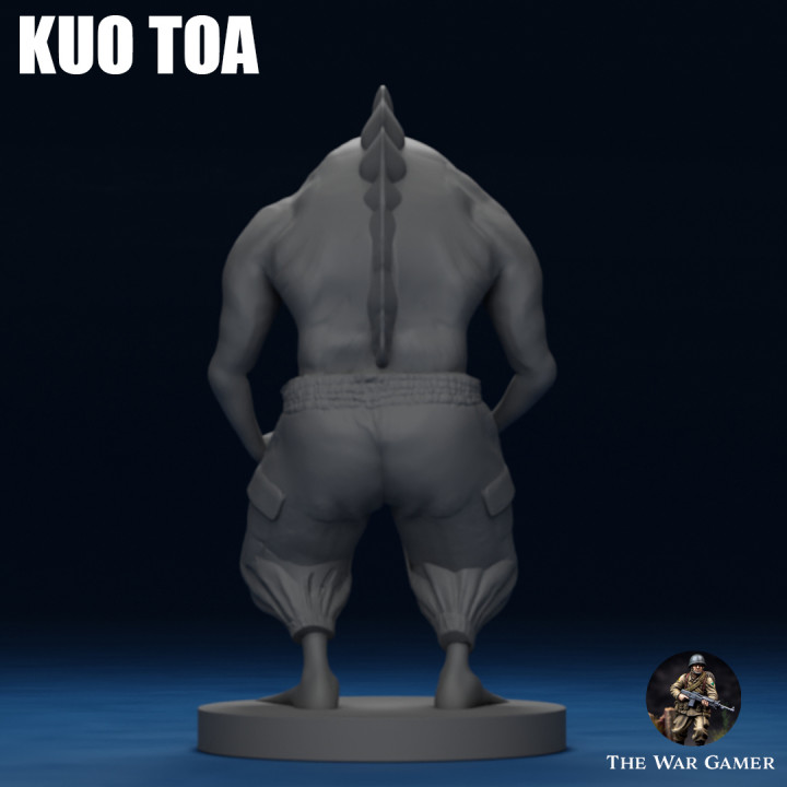 3D Printable Kuo Toa by The WarGamer