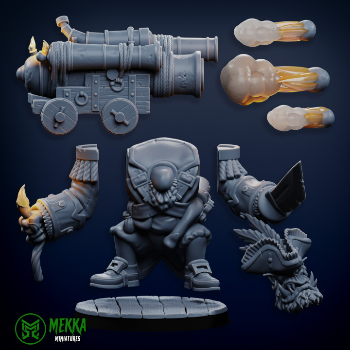 3D Printable Flashy Pirate #1 by Mekka Miniatures