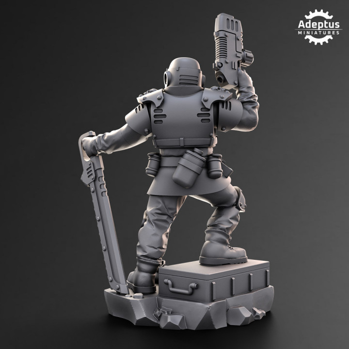 3D Printable Commander. Ultima Troops. Imperial Guard by Adeptus Miniatures
