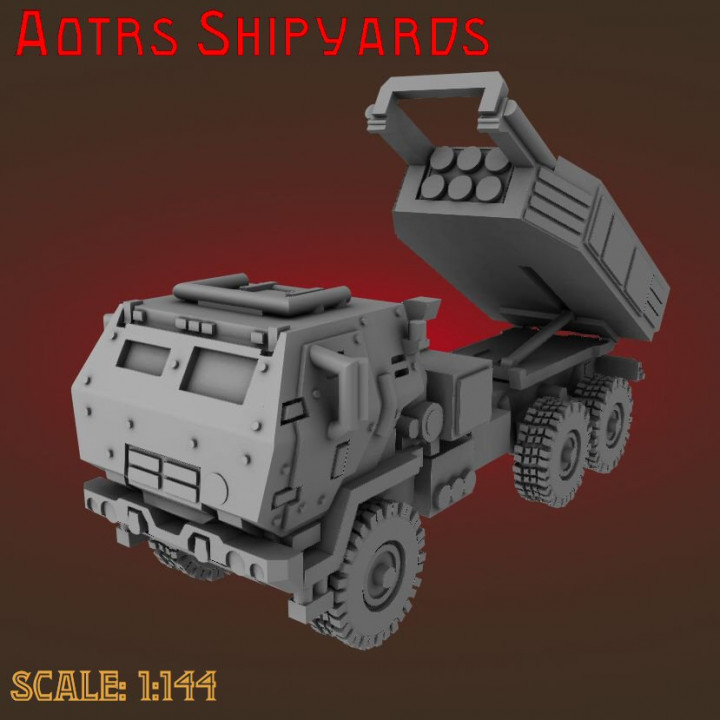 3D Printable MG144-US07 M142 HIMARS by Aotrs Shipyards
