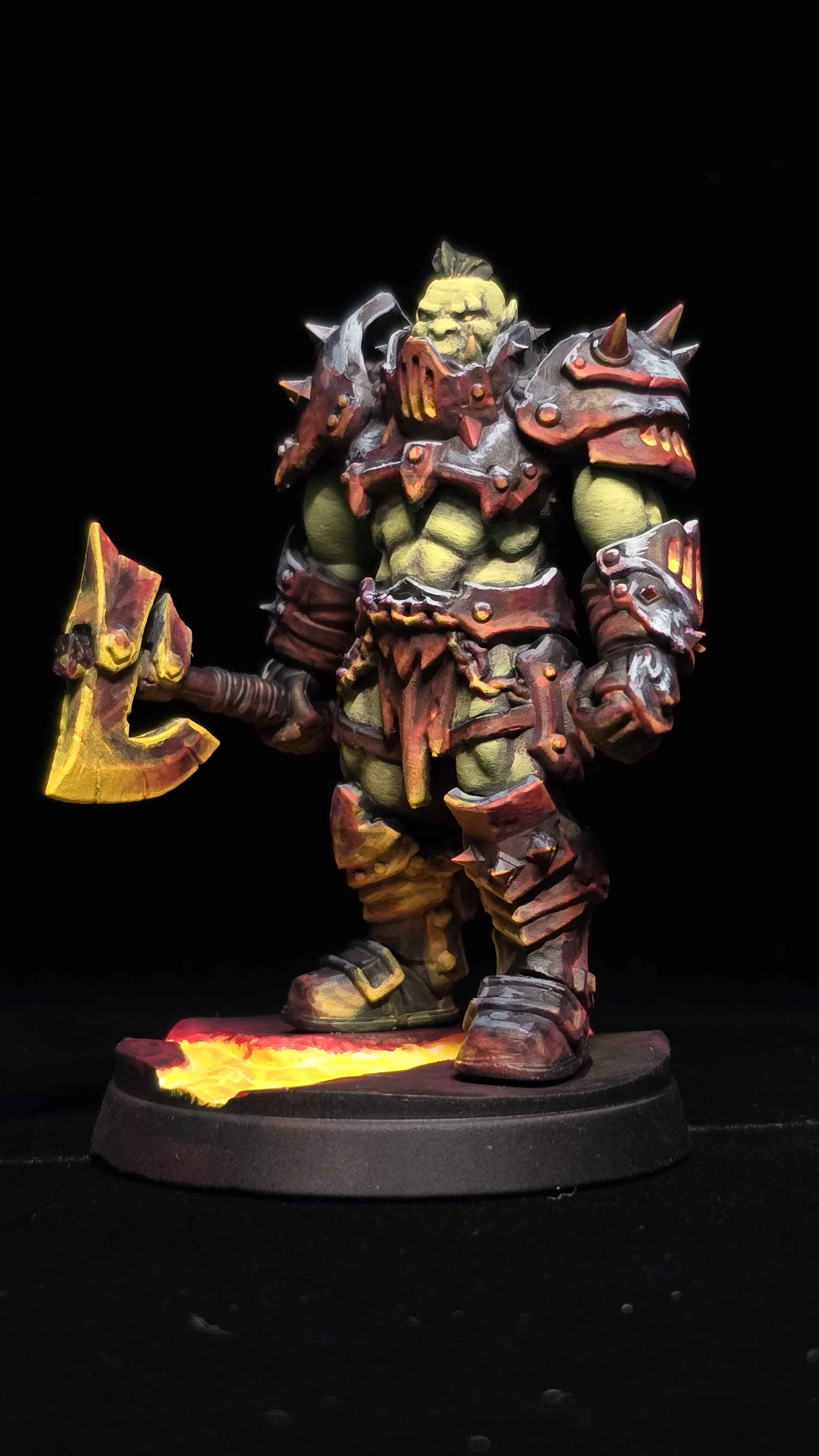 3D Printable WP - Fire and Iron - Male Orc Warrior C by Imagine Minis