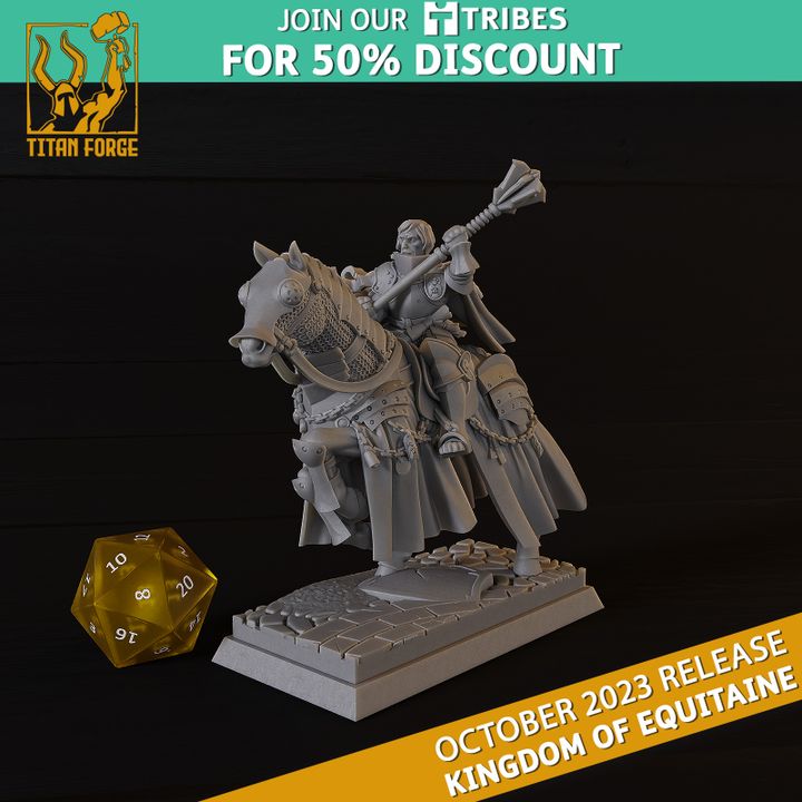 3D Printable Knights Penitent - Kingdom of Equitaine - Titan Forge ...