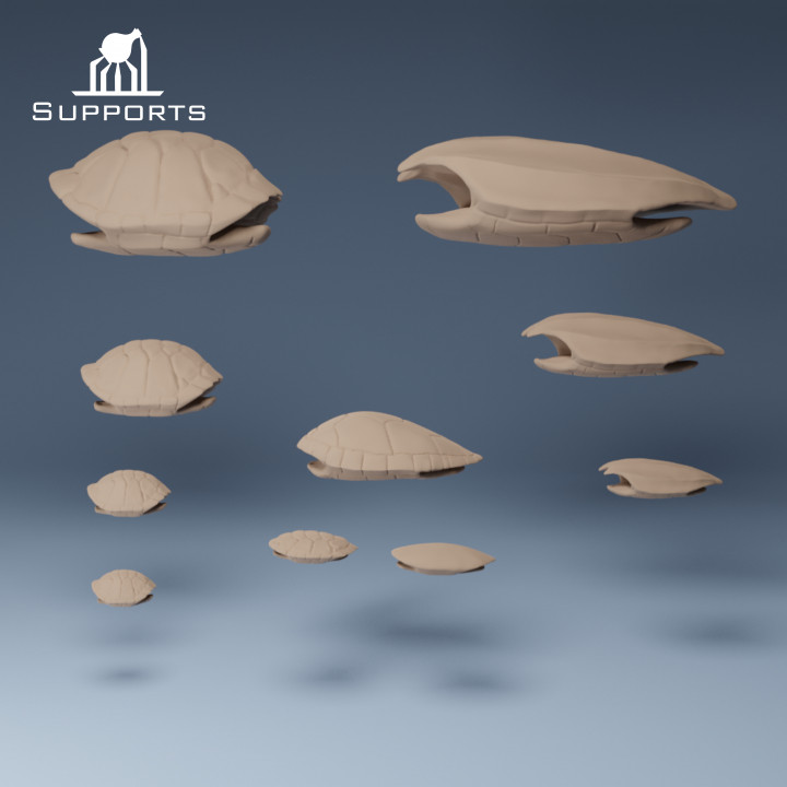 3D Printable Turtle shell group 1 by The King of Bits