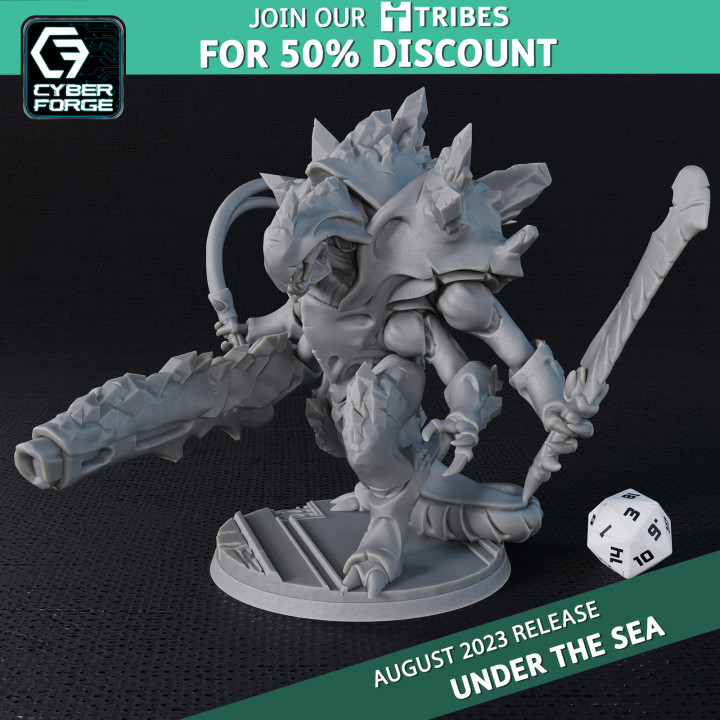 3D Printable Cyber Forge Under The Sea Grim Realms Prime Lord Scourge ...