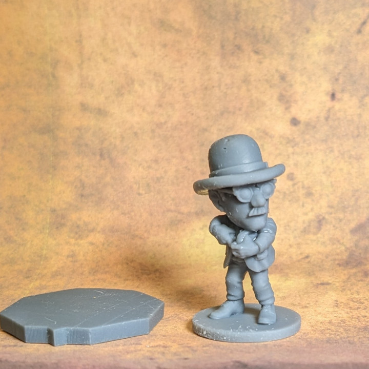 3D Printable The Pinkerton, Cartoon Gunfighter by Knuckleduster Digital