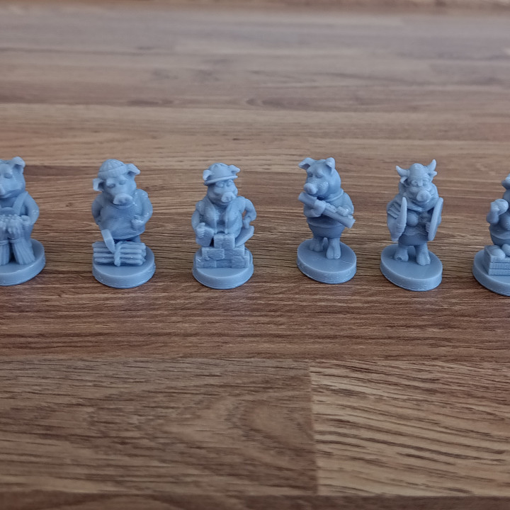 3D Printable Everdell Board Game Upgraded Critters Pigs and Butterflies ...