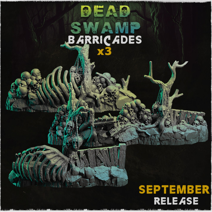 3D Printable Barricades - Dead swamp by Zabavka Workshop
