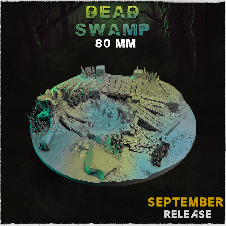 3D Printable Dead swamp - Bases & Toppers (Big Set+) by Zabavka Workshop